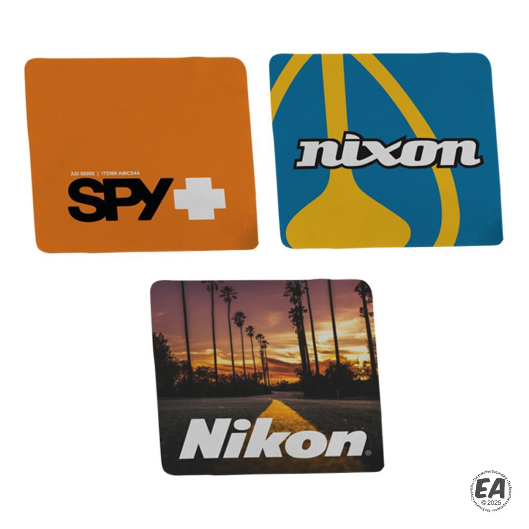 Promotional 4 Dye-Sublimated Lens Cloth | Customized Microfiber Cloths ...