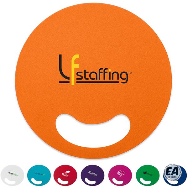 Promotional Bold Color Circle Hand Fan | Branded Cooling Fans ...
