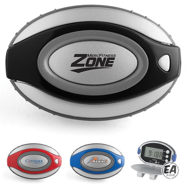 Promotional Oval Clip-On Pedometer Clock | Customized Pedometers ...