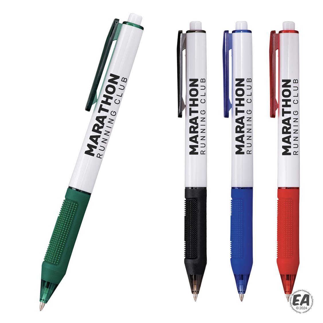 Customized Vinyasa Grip Pen | Custom Plastic Click Pens | Promotional ...