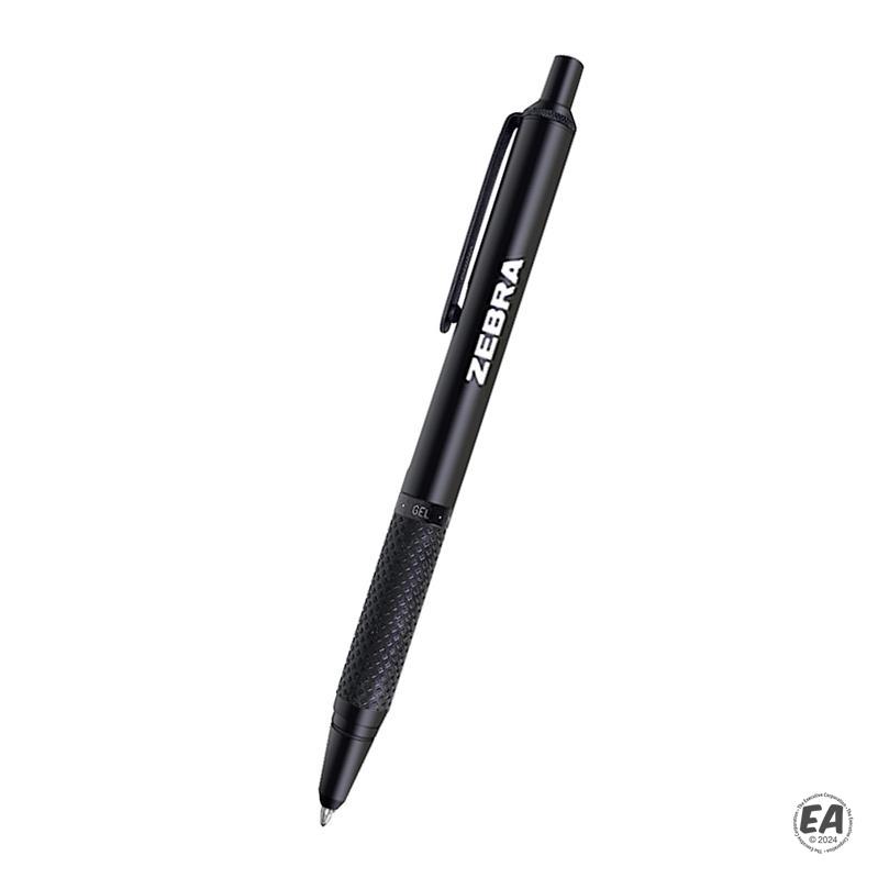 Customized Zebra G-450 Black Brass Retractable Gel Pen 0.7mm | Branded ...