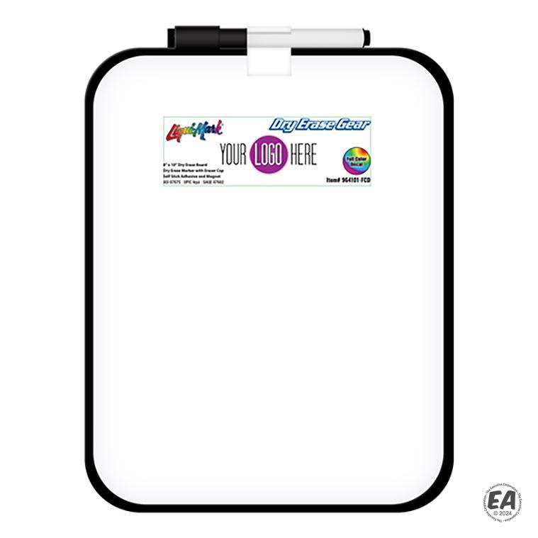 Promotional Liquimark 8x10 Dry Erase Board with Dry Marker and Eraser ...