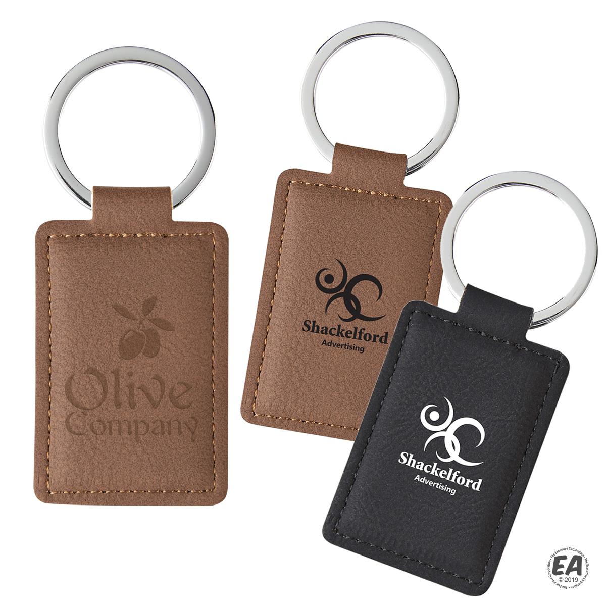Customized Leatherette Executive Key Tag | Promotional Keychains ...
