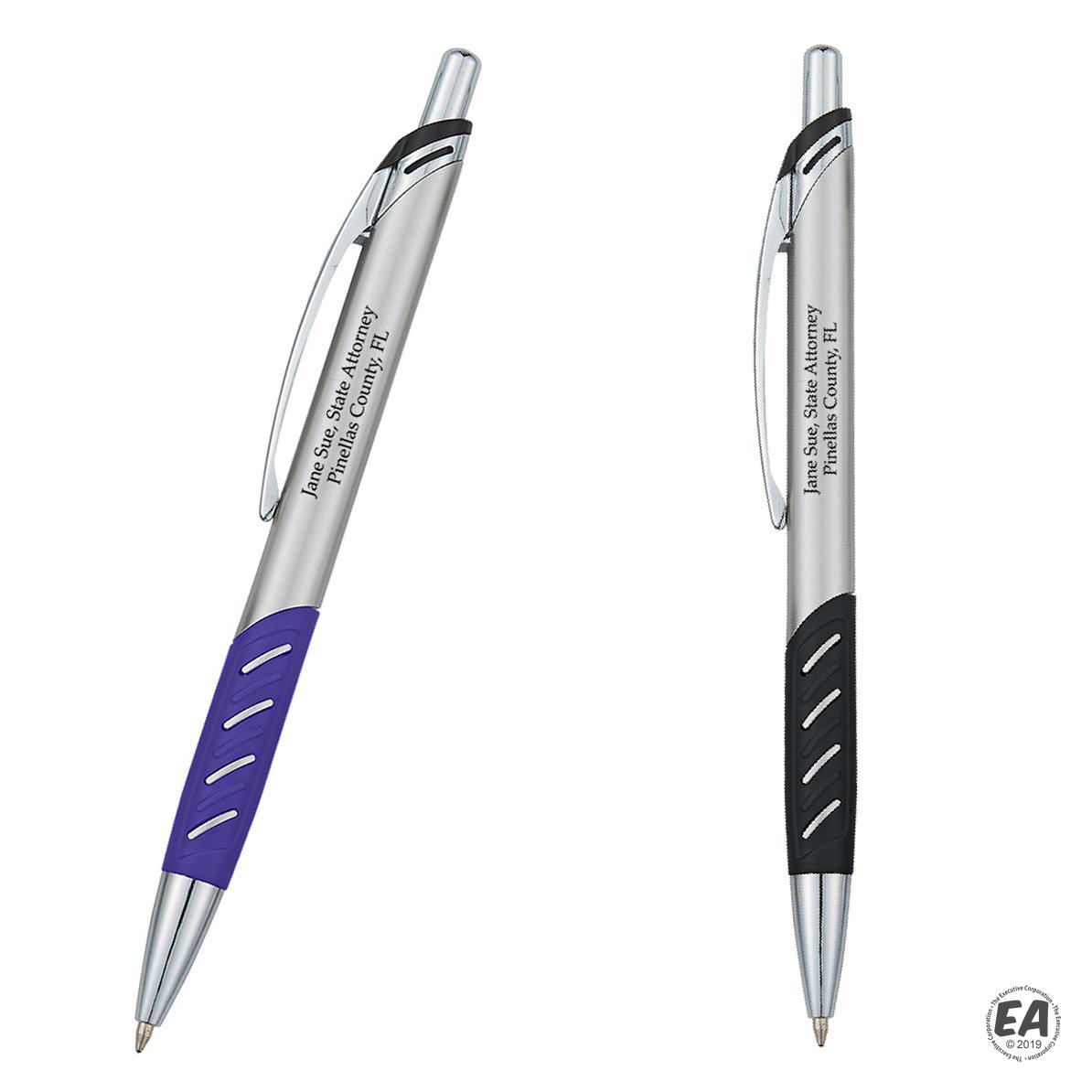 Promotional Silver Orbit Pen | Customized Aluminum Pens | Branded ...