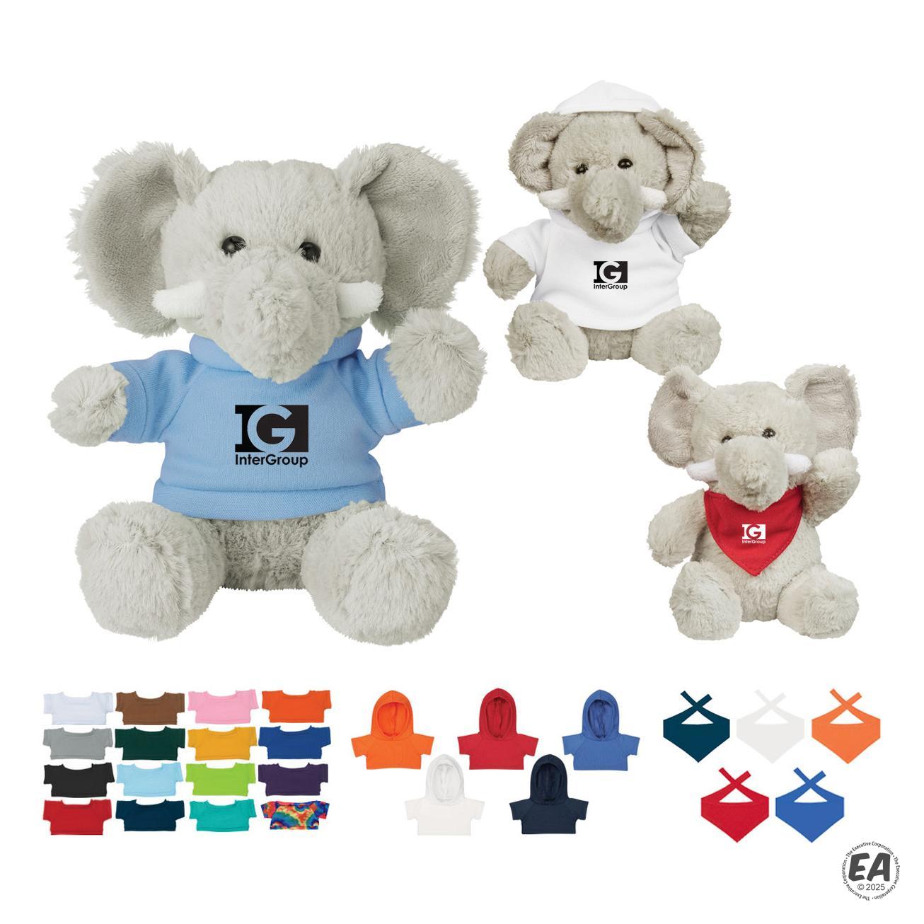 Customized 6 Excellent Elephant Stuffed Animal | Promotional Stuffed ...