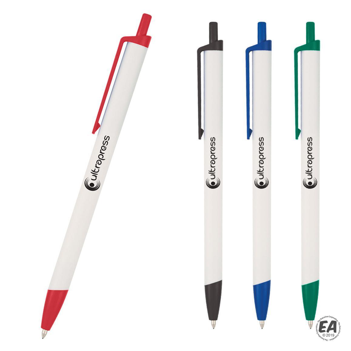 Customized Slim Click Pen | Promotional Plastic Click Pens | Custom ...