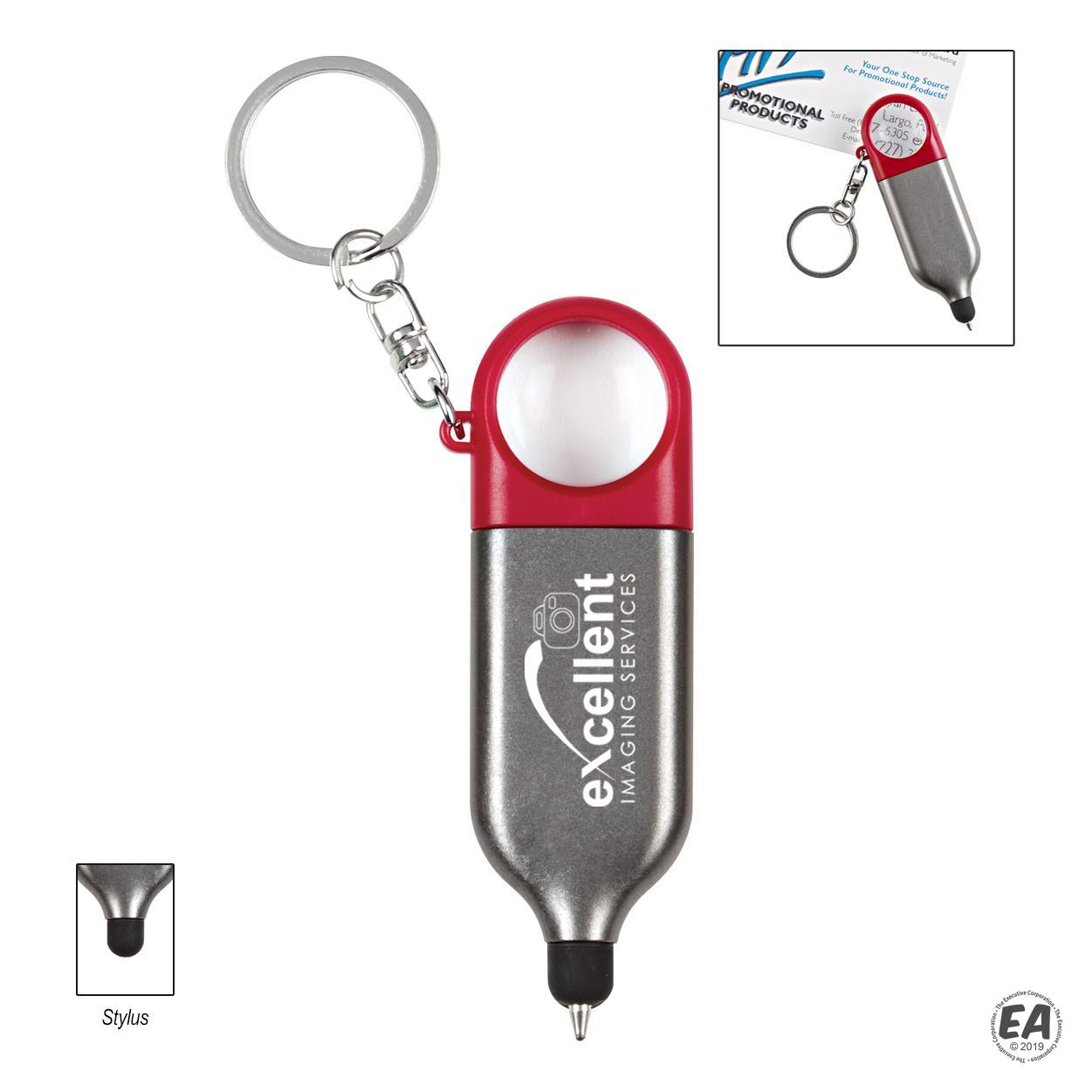 Customized 3-In-1 Stylus With Key Ring | Branded Tool Keychains ...