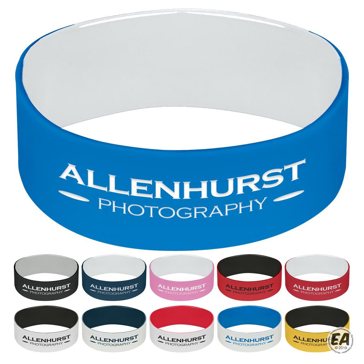 Promotional 1 Two-Tone Silicone Bracelet | Customized Silicone ...