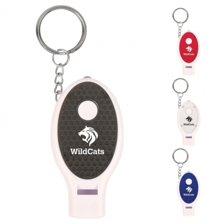 Branded Whistle Key Chain With Light | Promotional Flashlights ...
