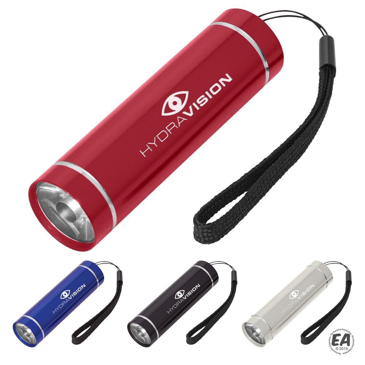 Promotional Aluminum 1-LED Light Flashlight wih Strap | Customized LED ...