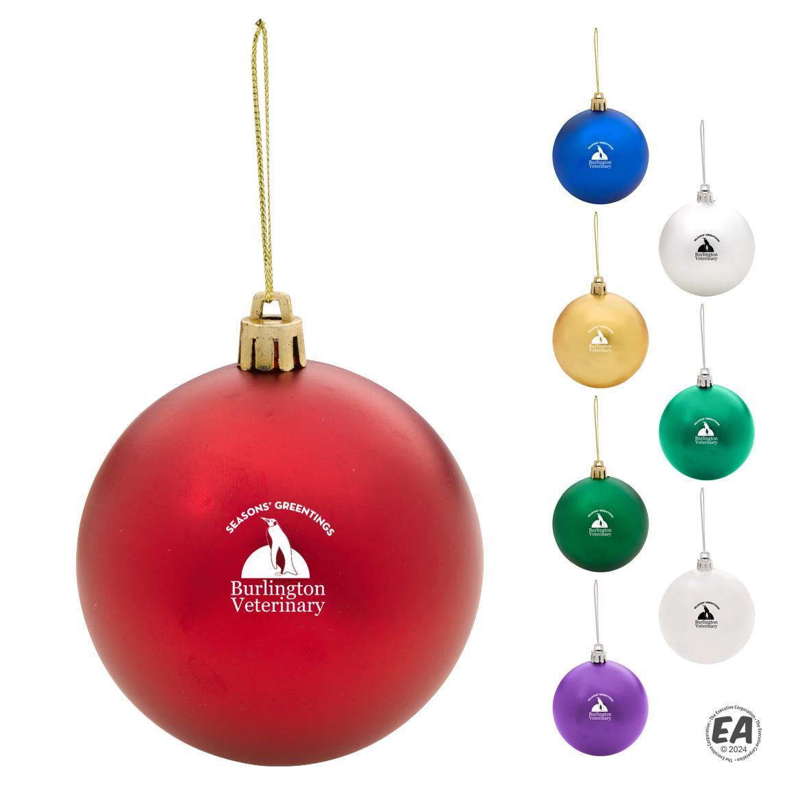 Promotional Round Christmas Ornament | Custom Ornaments | Customized ...