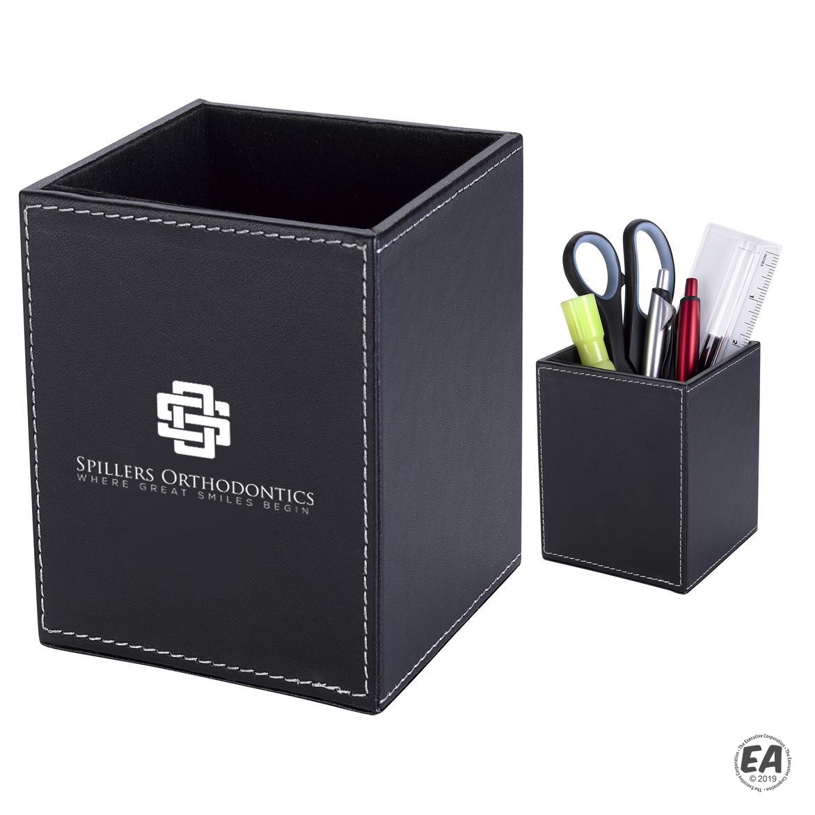 Customized Executive Pen Pencil Cup | Custom Pen Cups | Branded ...