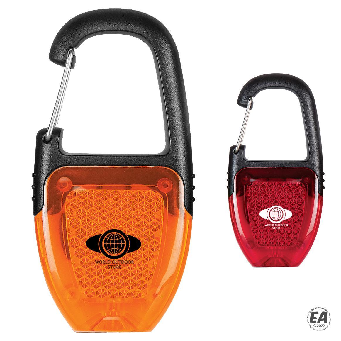Customized Reflector Key Light with Carabiner | Promotional Flashlights ...