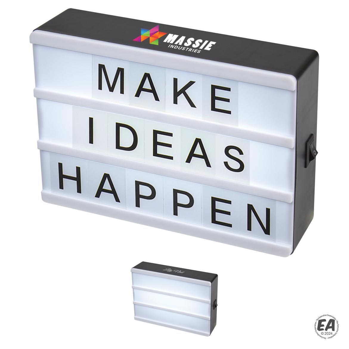 Promotional Desktop LED Cinema Box Sign | Custom Light Box Displays ...