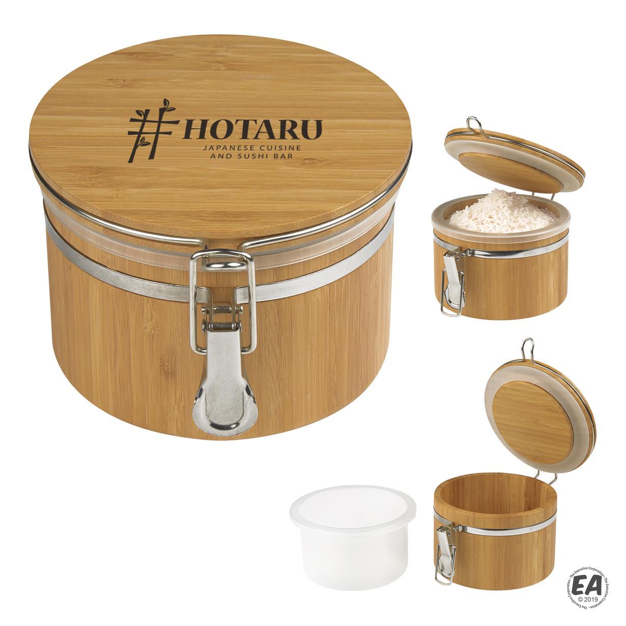 Customized 20 oz. Bamboo Container | Branded Food Containers ...