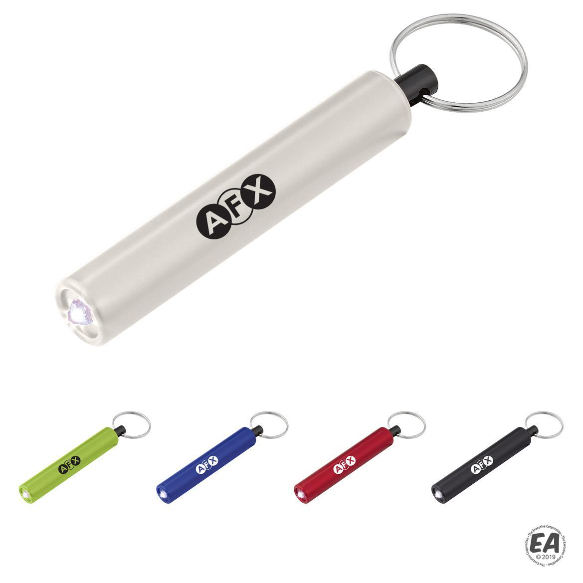 Promotional Mini Cylinder LED Flashlight Key Tag | Customized ...