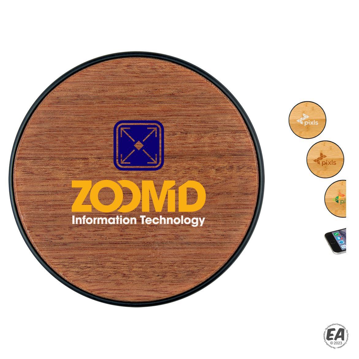 Customized Timber Wireless Charging Pad | Branded Charging Stations ...