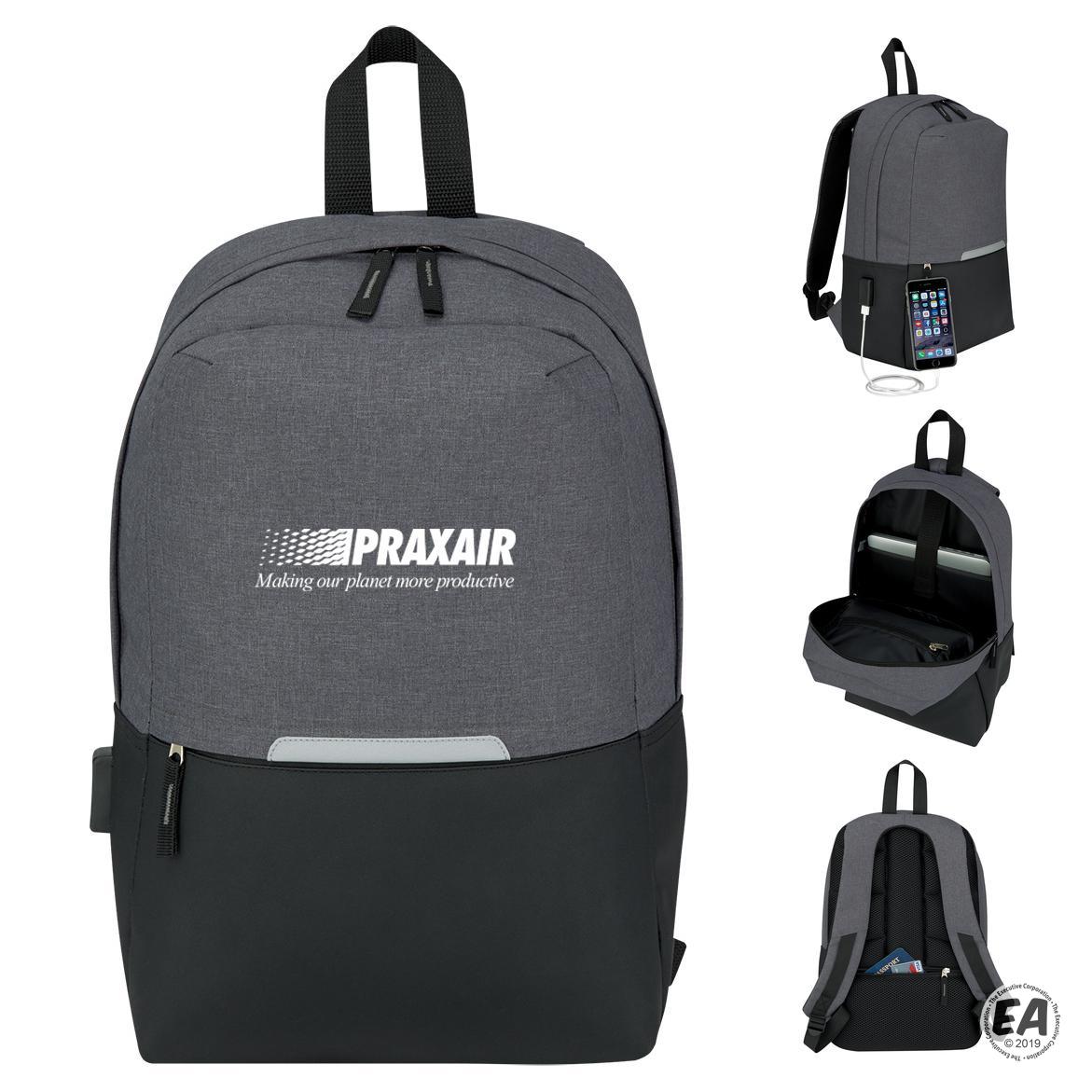 Custom Computer Backpack with Charging Port | Promotional Backpacks ...