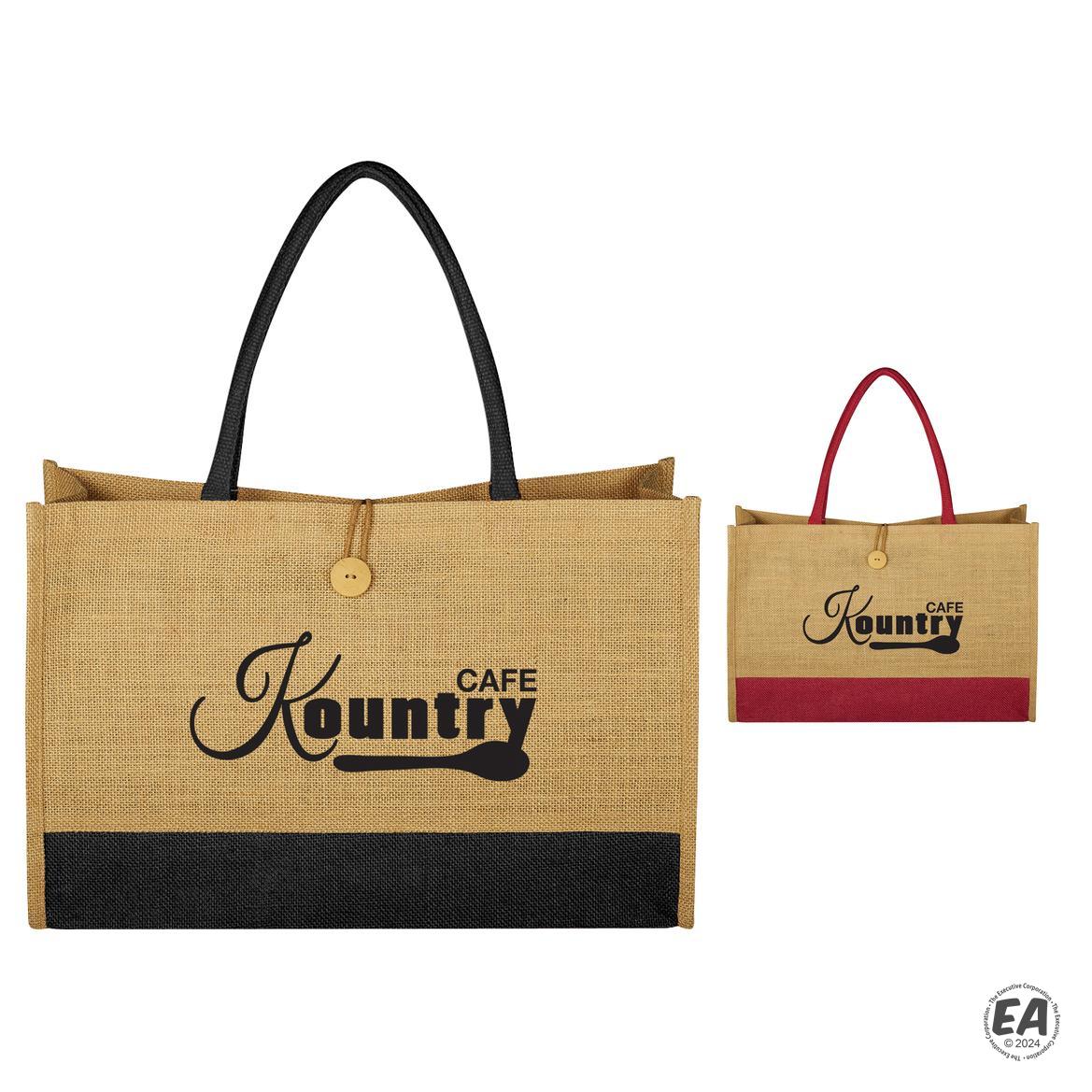 Promotional Jute Box Tote Bag | Customized Jute Tote Bags | Branded ...