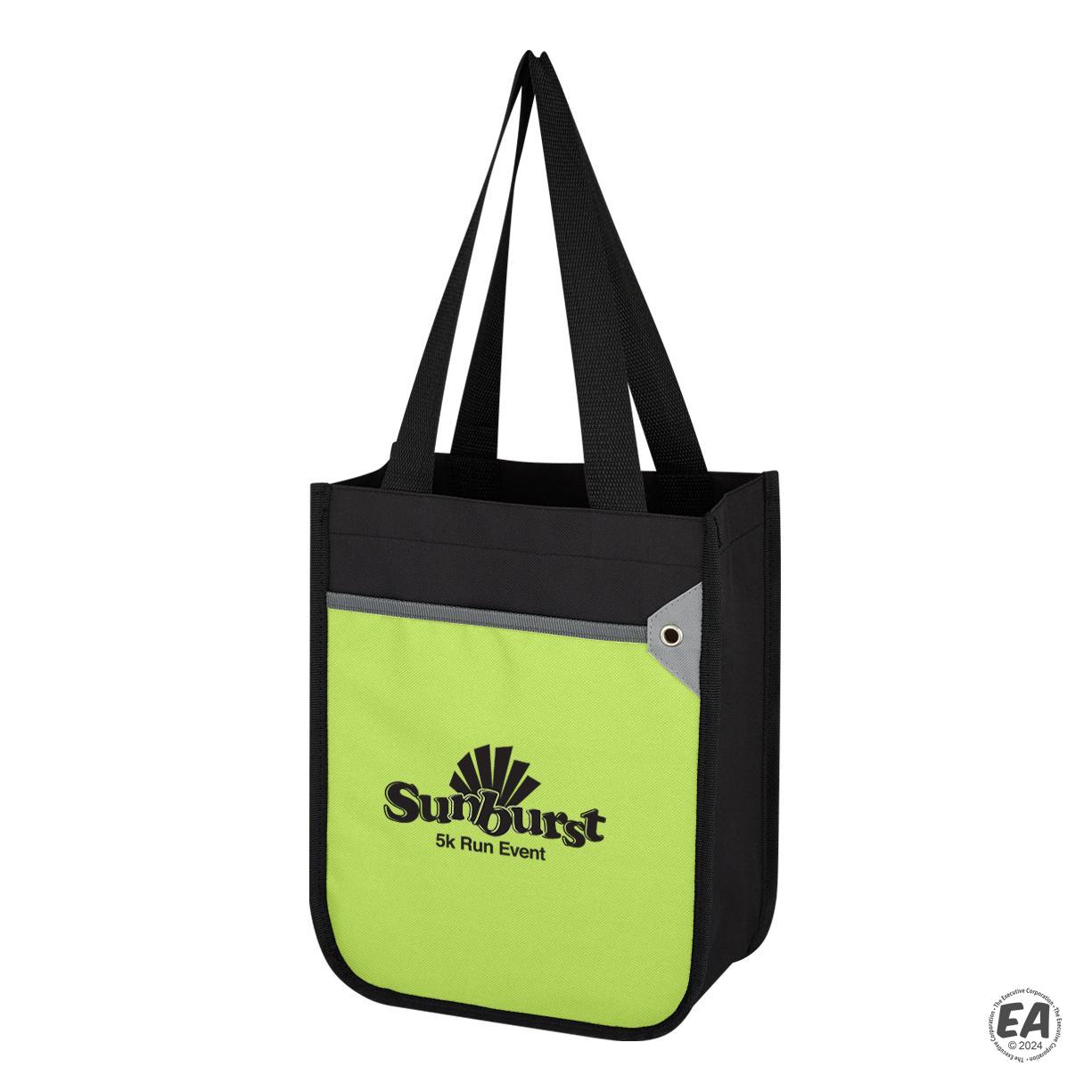 Customized Mini Grommet Tote Bag | Promotional Polyester Tote Bags ...
