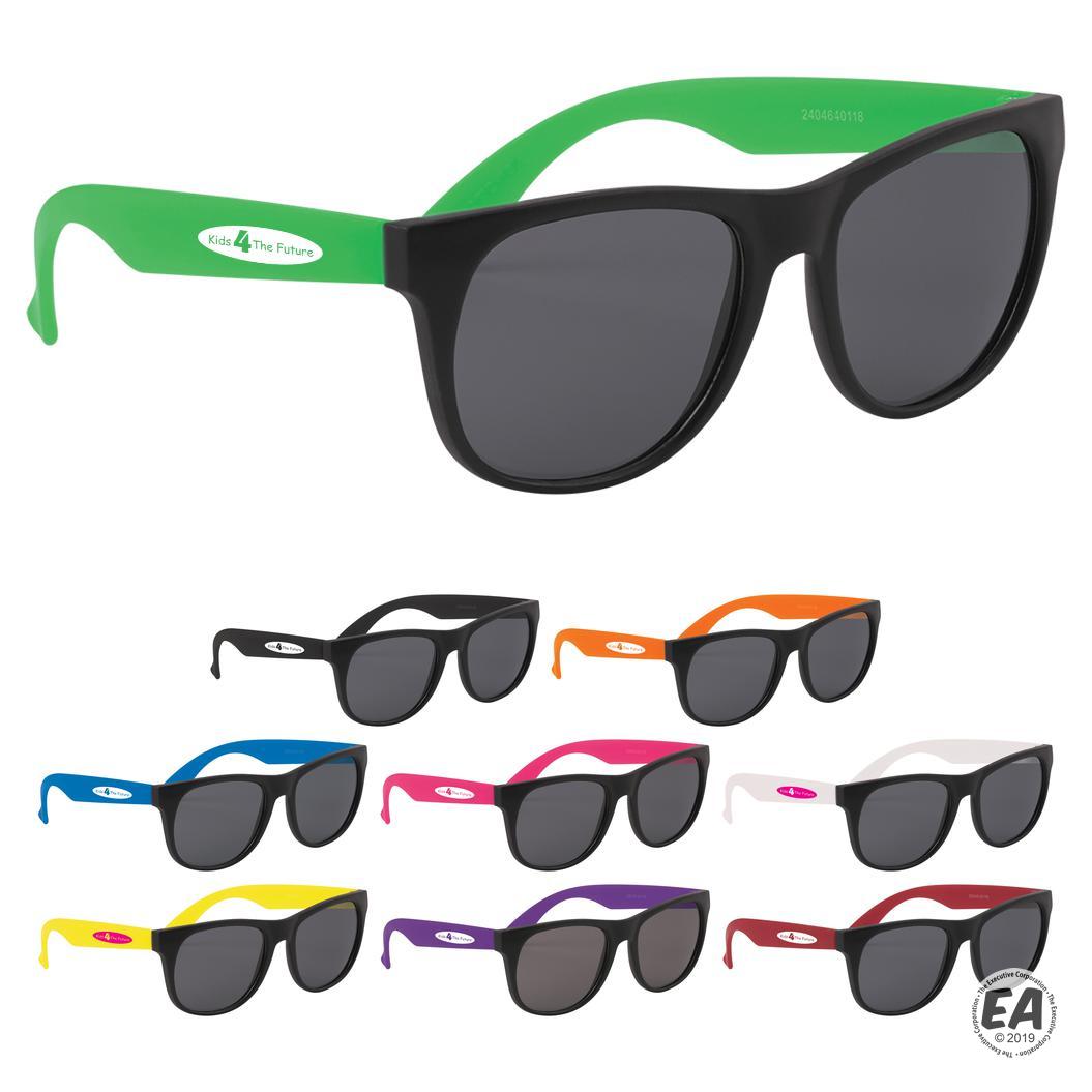Customized Youth Rubberized Sunglasses | Promotional Sunglasses ...
