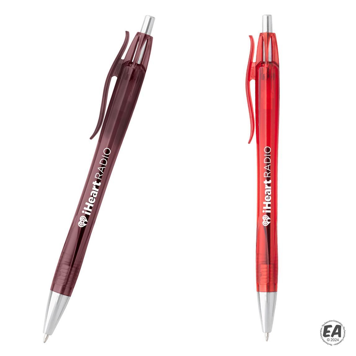 Customized Crush Translucent Pen | Promotional Plastic Click Pens ...