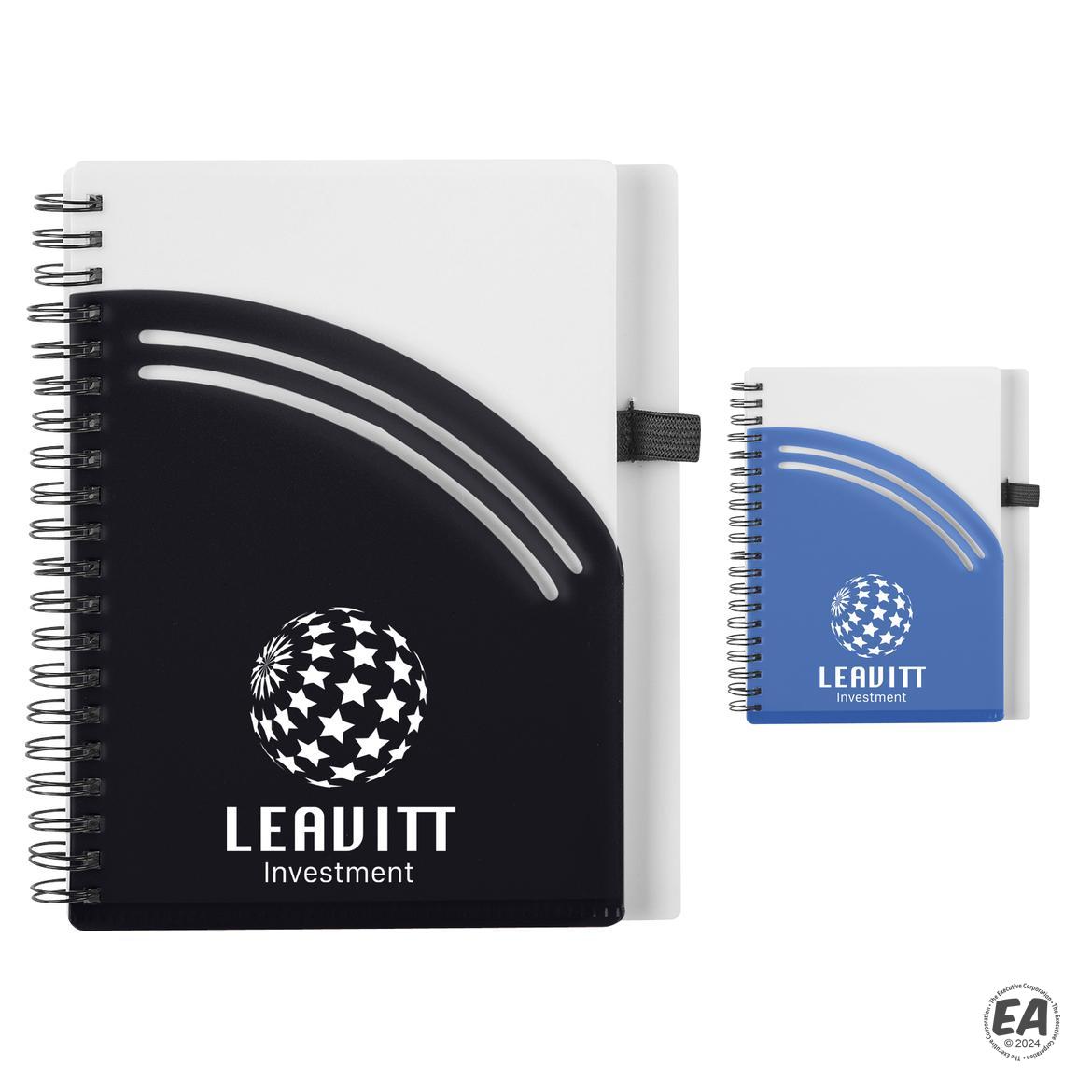 Customized 5x7 Rainbow Spiral Notebook with Pen | Promotional Notebook ...