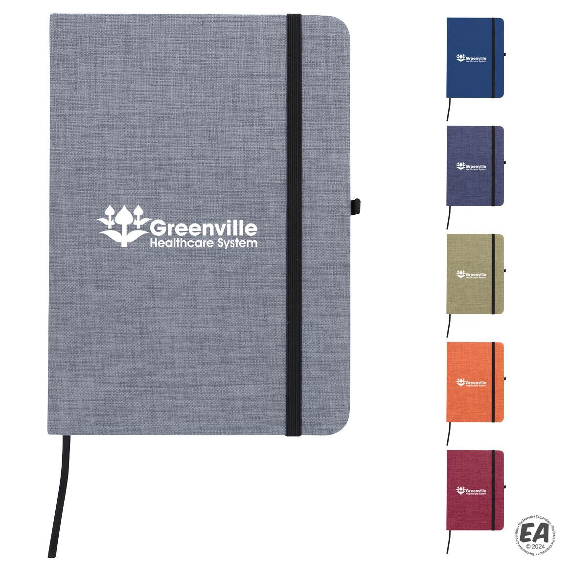 Customized Heathered 5x7 Journal | Promotional Notebooks | Branded ...