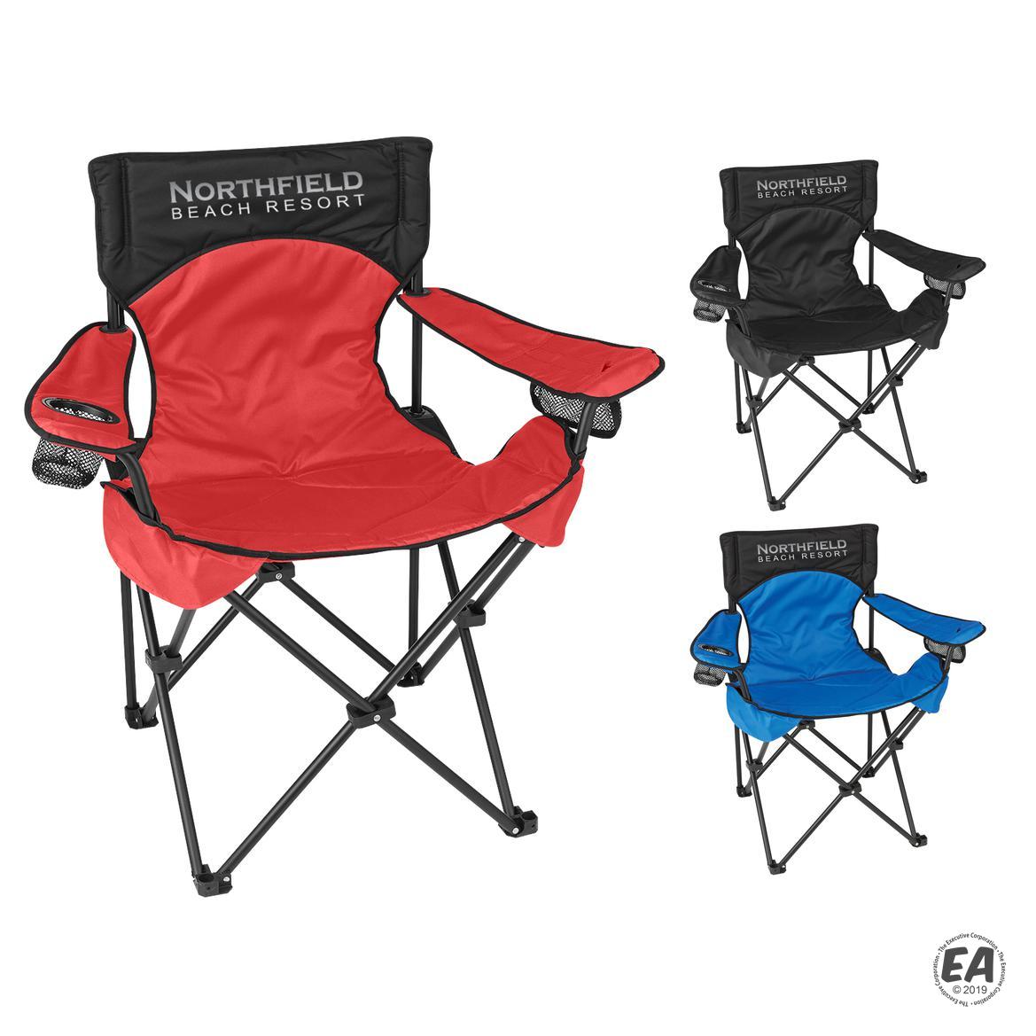Promotional Deluxe Padded Folding Chair with Carrying Bag | Customized ...