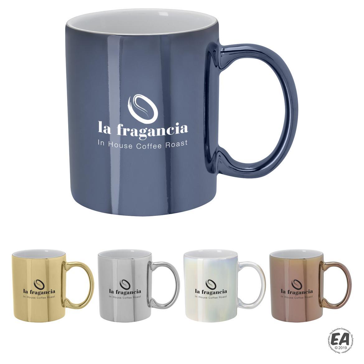 Promotional 12 oz. Iridescent Ceramic Mug | Customized Coffee Mugs ...