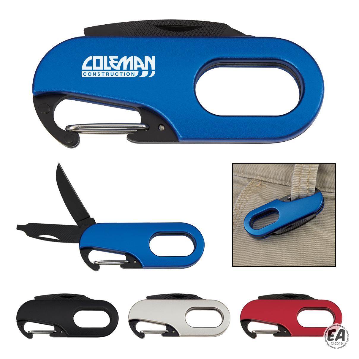 Promotional Aluminum Multi-Tool with Carabiner | Customized Multi Tools ...