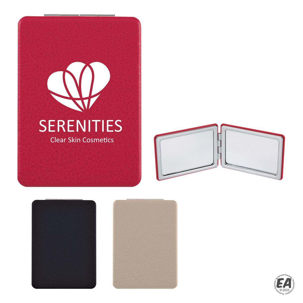 Branded Vanity Mirror with Dual Magnification | Custom Pocket Mirrors ...