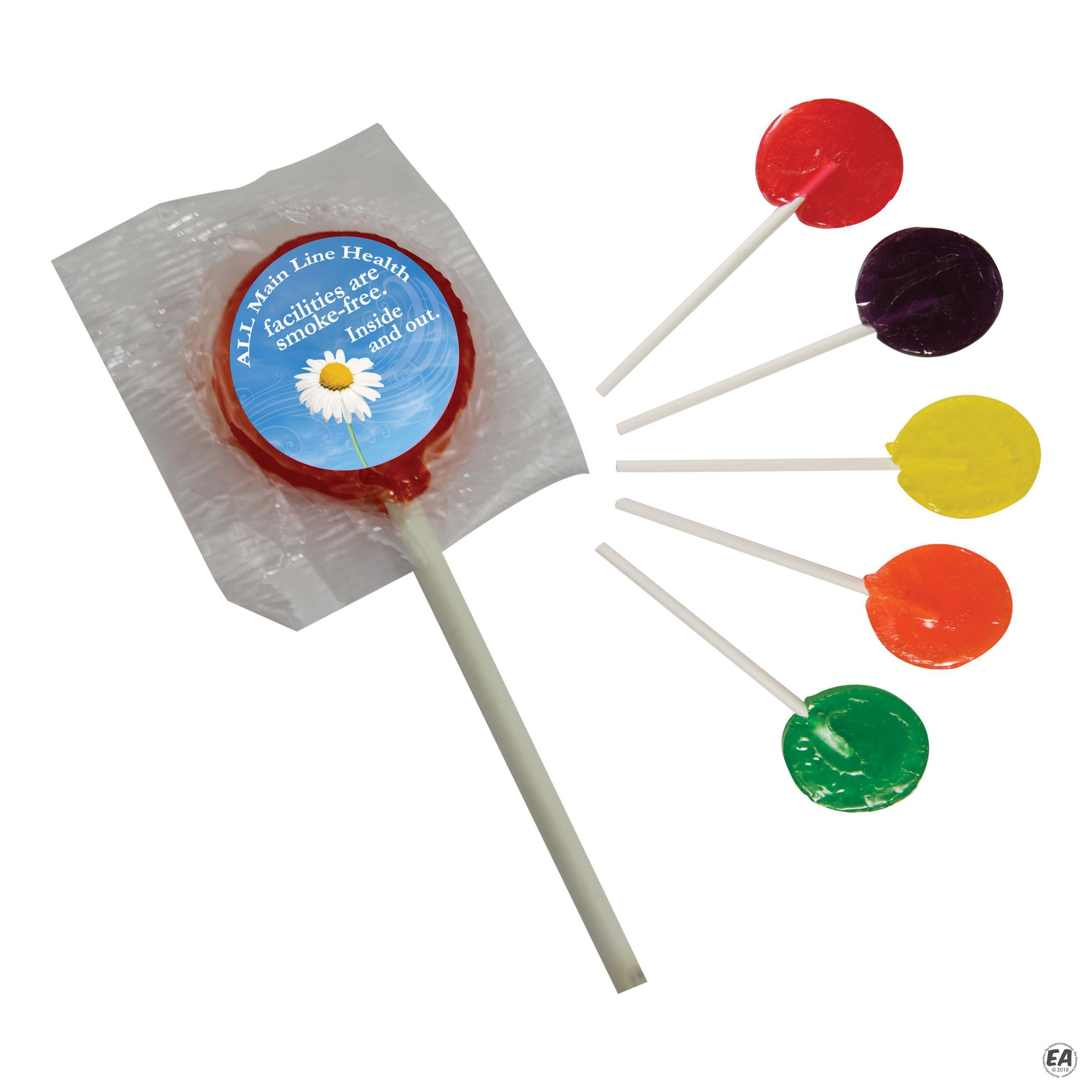 Custom Lollipop with Round Label | Promotional Candies | Customized ...