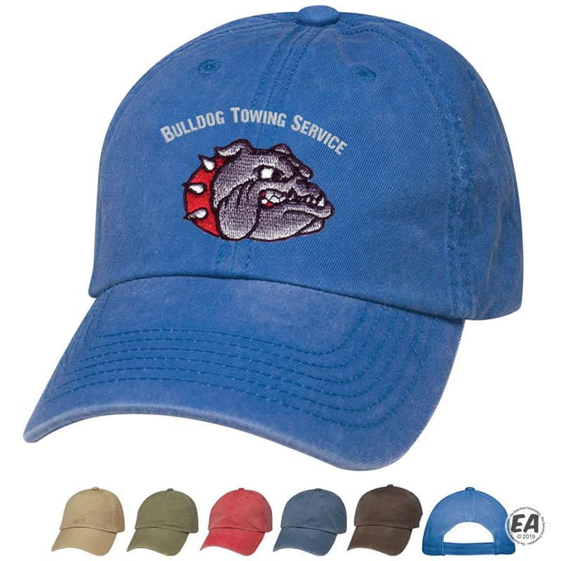 Custom Embroidered Washed Cap | Customized Caps | Branded Embroidered ...
