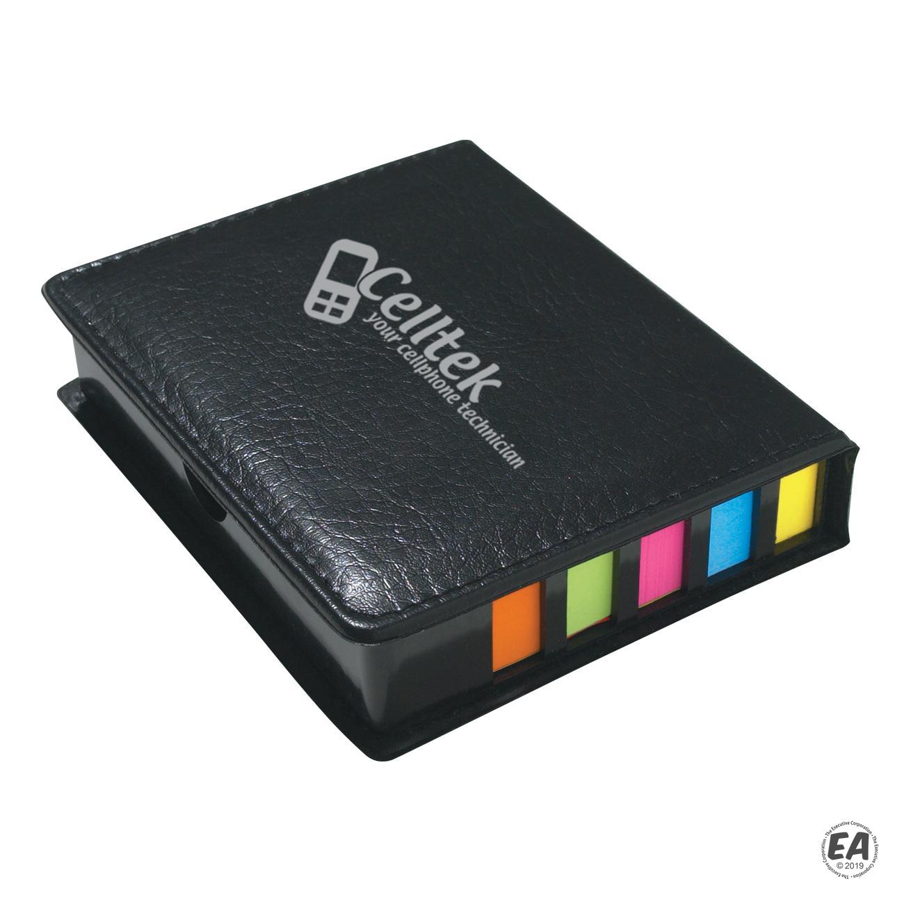 Customized Square Leather look case of Sticky Notes with Calendar and ...