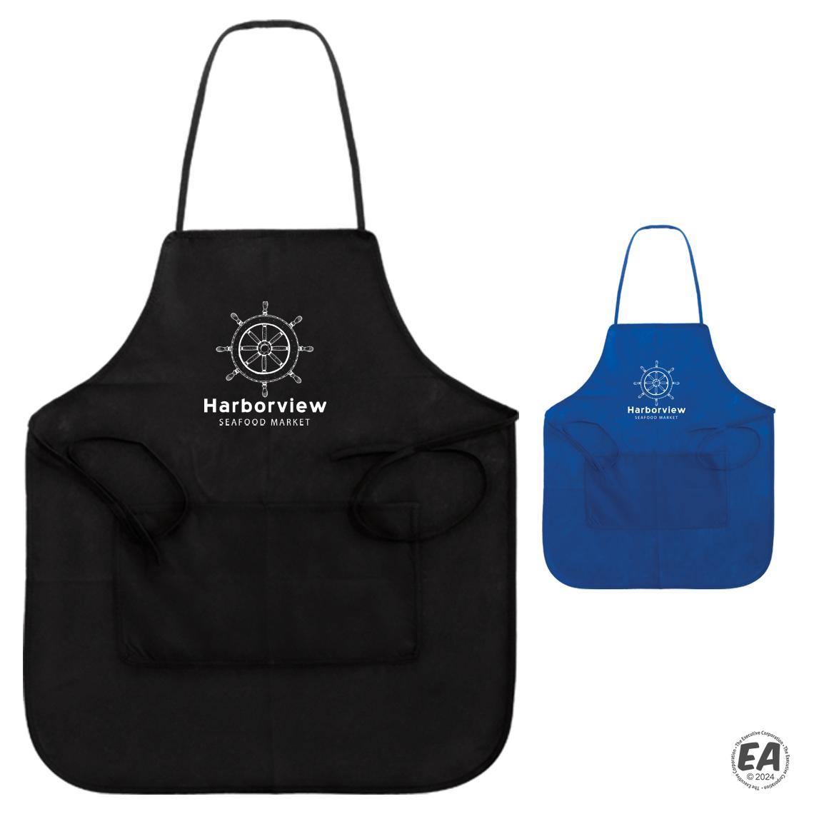 Custom Non-Woven Full Apron | Customized Aprons | Promotional Non-Woven ...