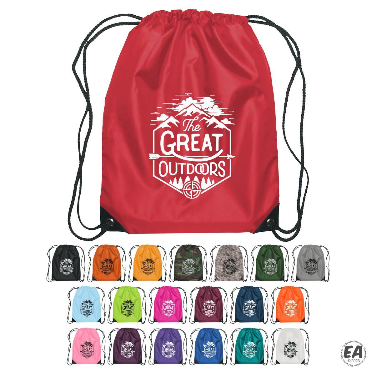 Customized Small Fun Style Sports Drawstring Backpack 14x18 | Branded ...
