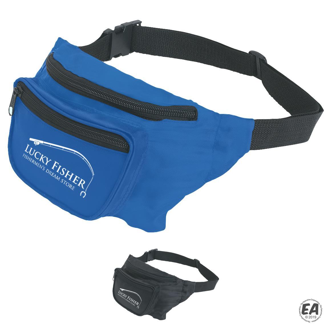 Customized Deluxe Two Pocket Fanny Pack | Promotional Fanny Packs ...