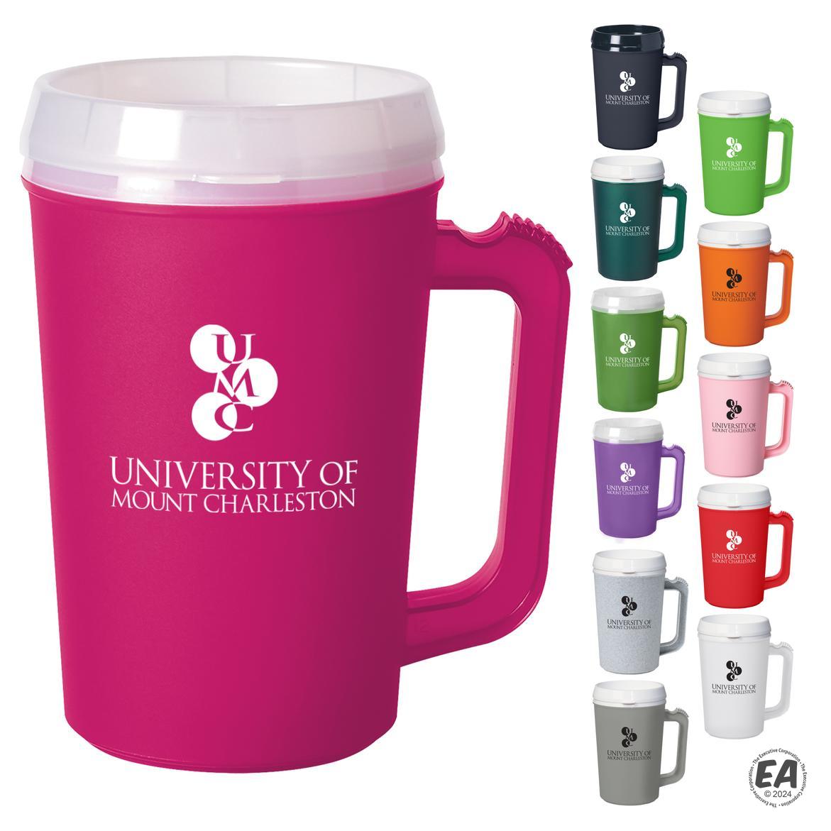 Customized 22 oz. Thermo Insulated Mug | Promotional Travel Mugs ...