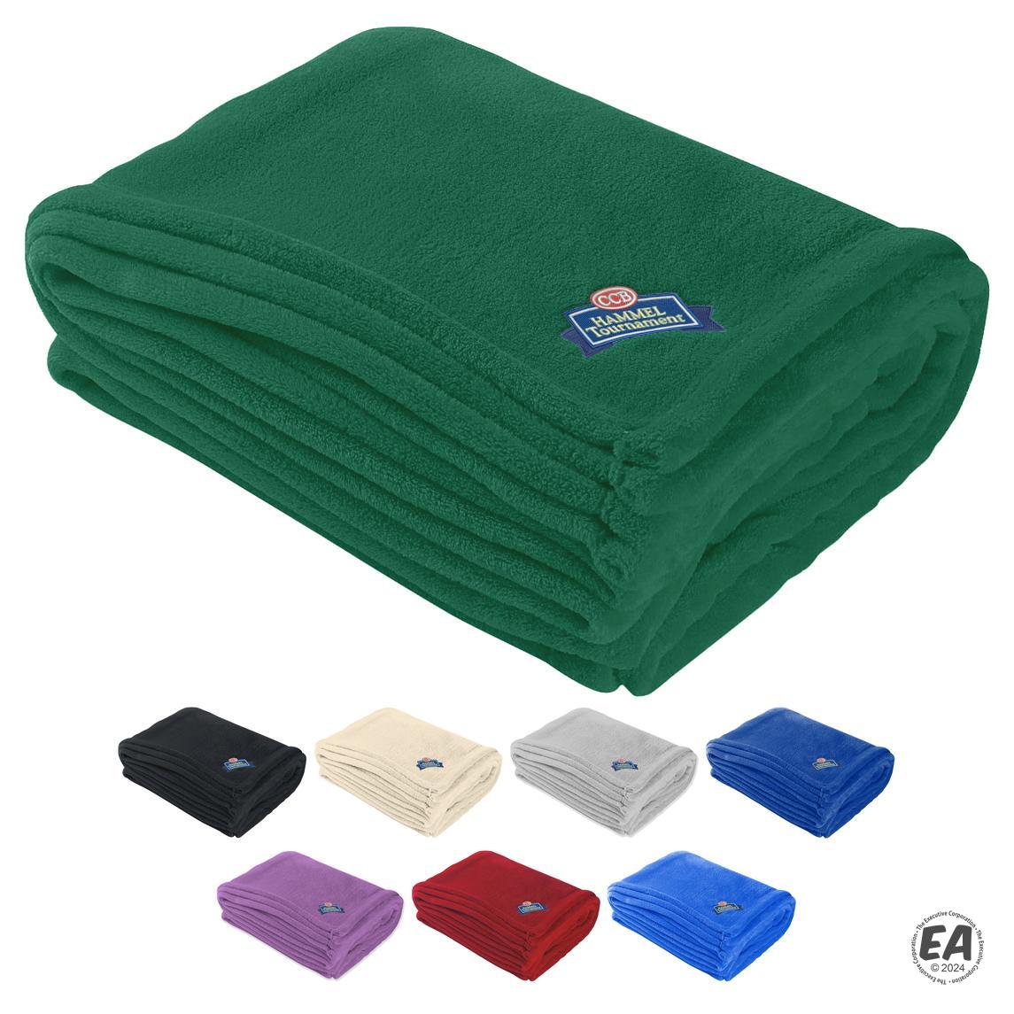Customized Chenille Embroidered Blanket 62x48 | Promotional Blankets ...