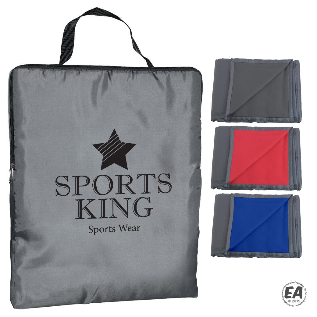 Customized Reversible Fleece Nylon Blanket with Carry Case ...