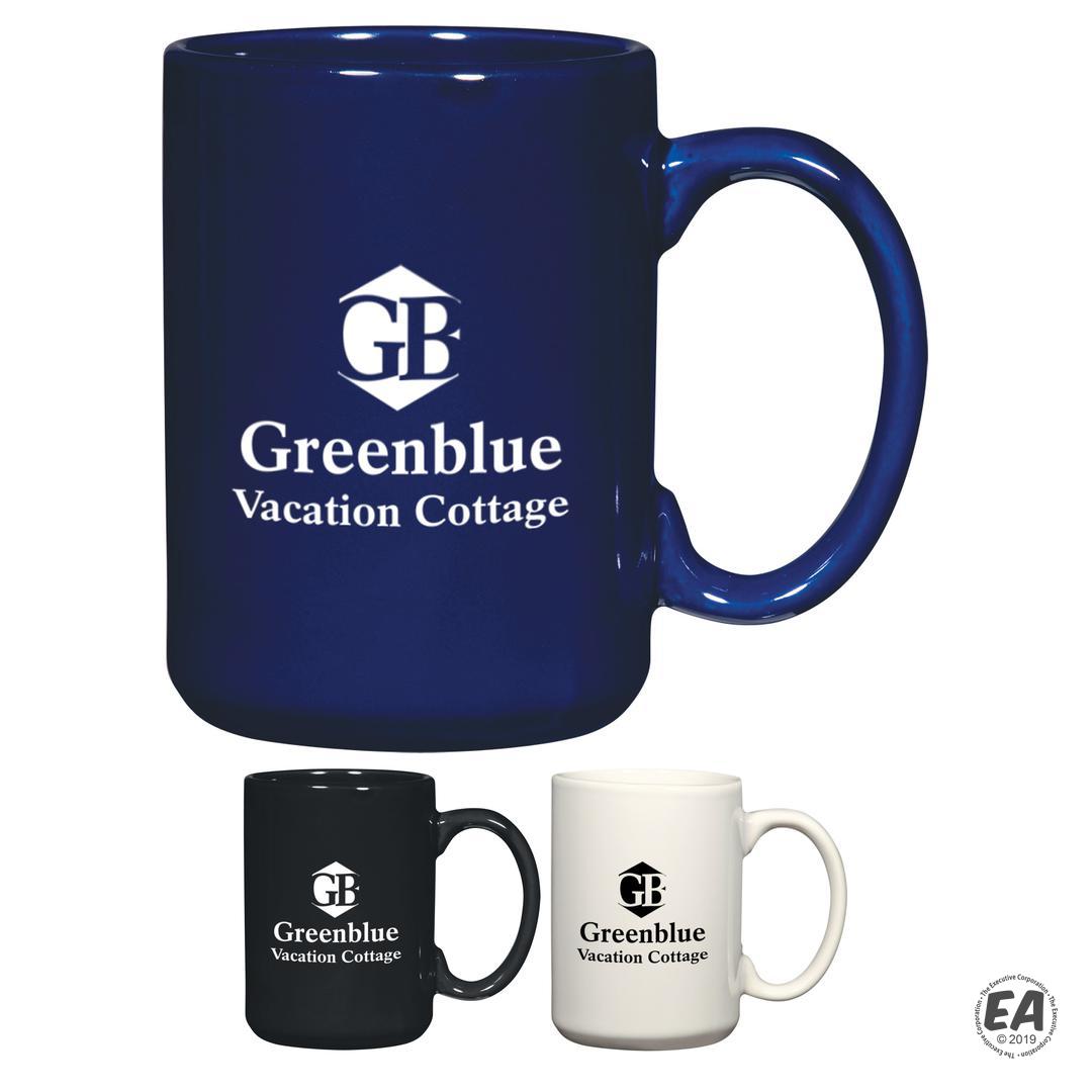 Customized 15 oz. El Grande Ceramic Mug | Promotional Coffee Mugs ...