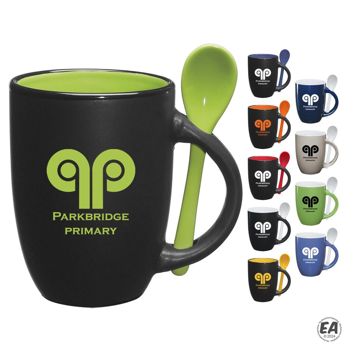 Custom 12 oz. The Spooner Mug | Customized Spooner Mugs | Branded 12 oz ...