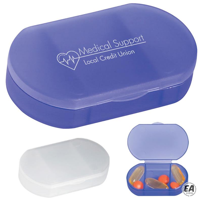 Promotional Oval Shape Pill Holder | Custom Pill Cases | Customized ...