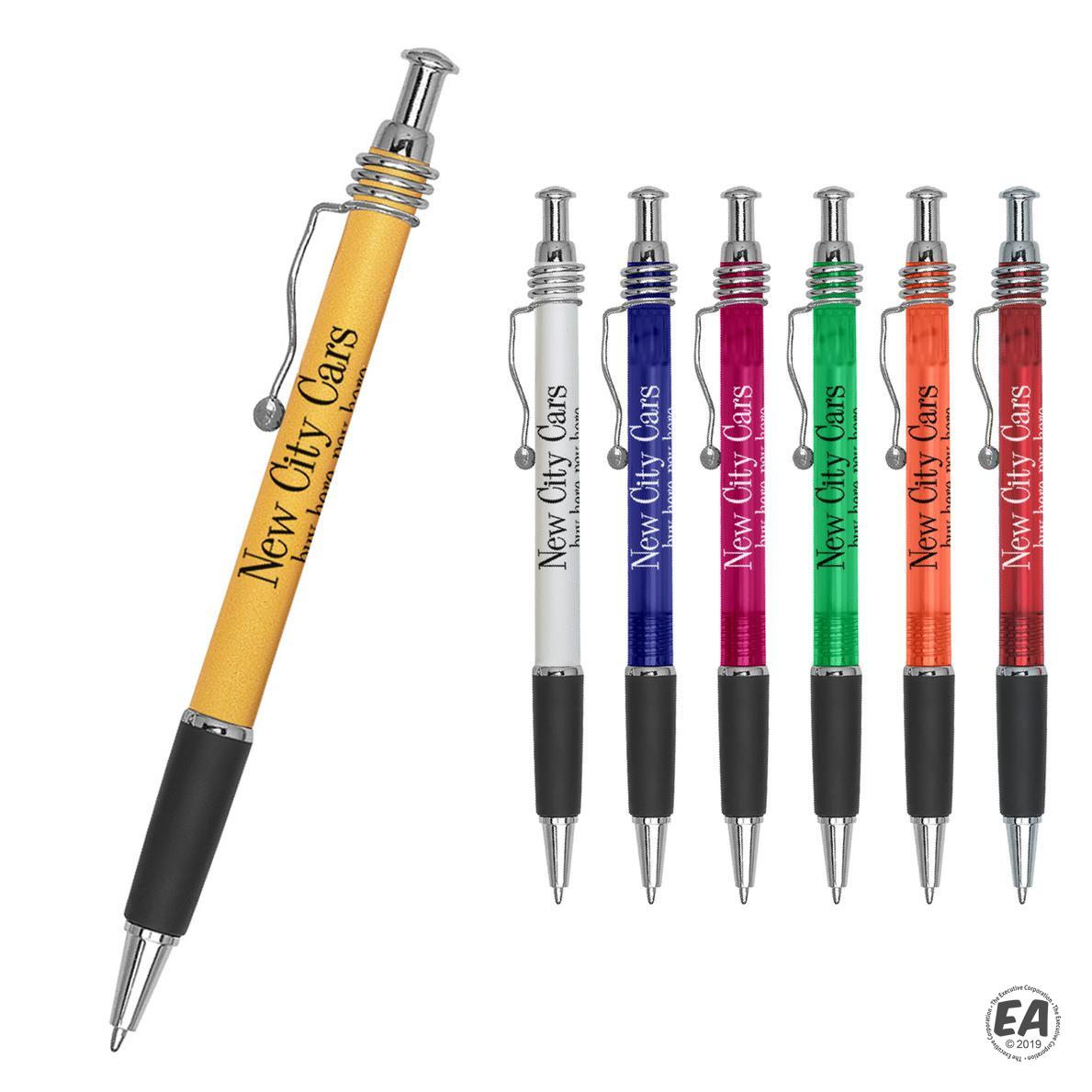 Promotional Wired Clip Promotional Pen | Branded Grip Pens | Customized ...