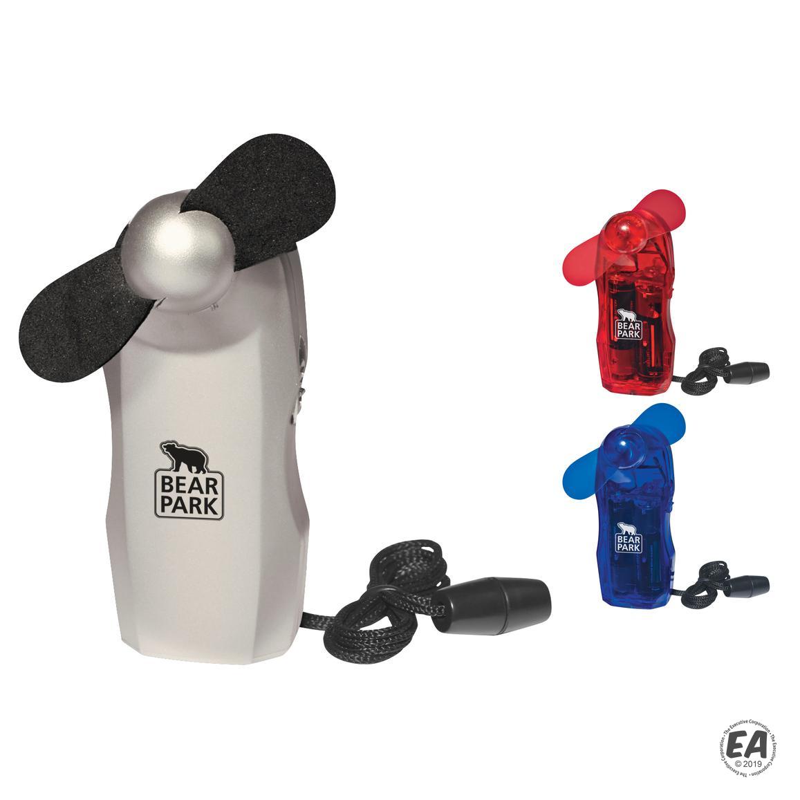 Promotional Mini Battery Power Fan with Lanyard | Customized Cooling ...