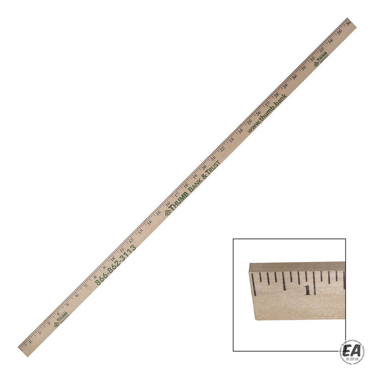 Promotional 1/4 Thick Natural Yardstick | Customized Yardsticks ...