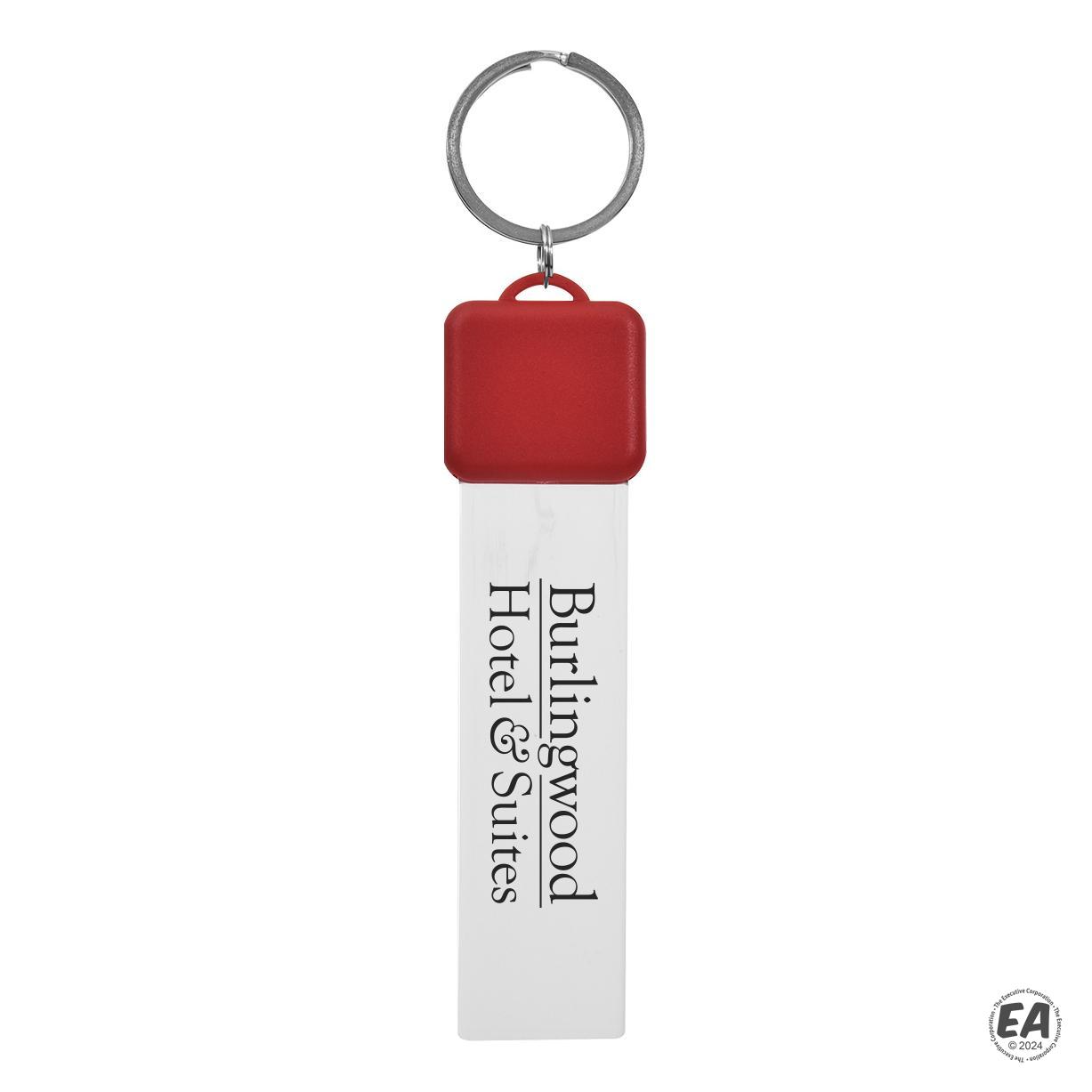 Promotional Camryn Light Up Key Ring | Customized Flashlight Keychains ...