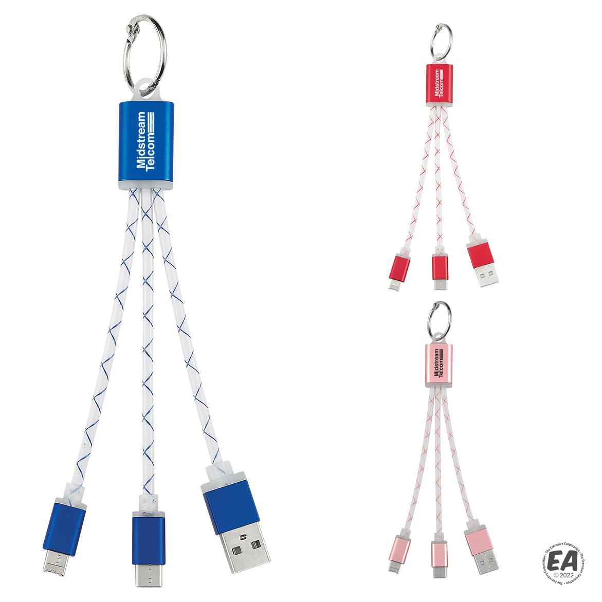 Customized 3-In-1 Charging Buddy Carabiner | Promotional Charging ...