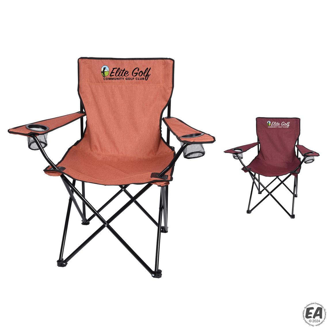 Promotional Heathered Folding Chair With Carrying Bag | Customized ...